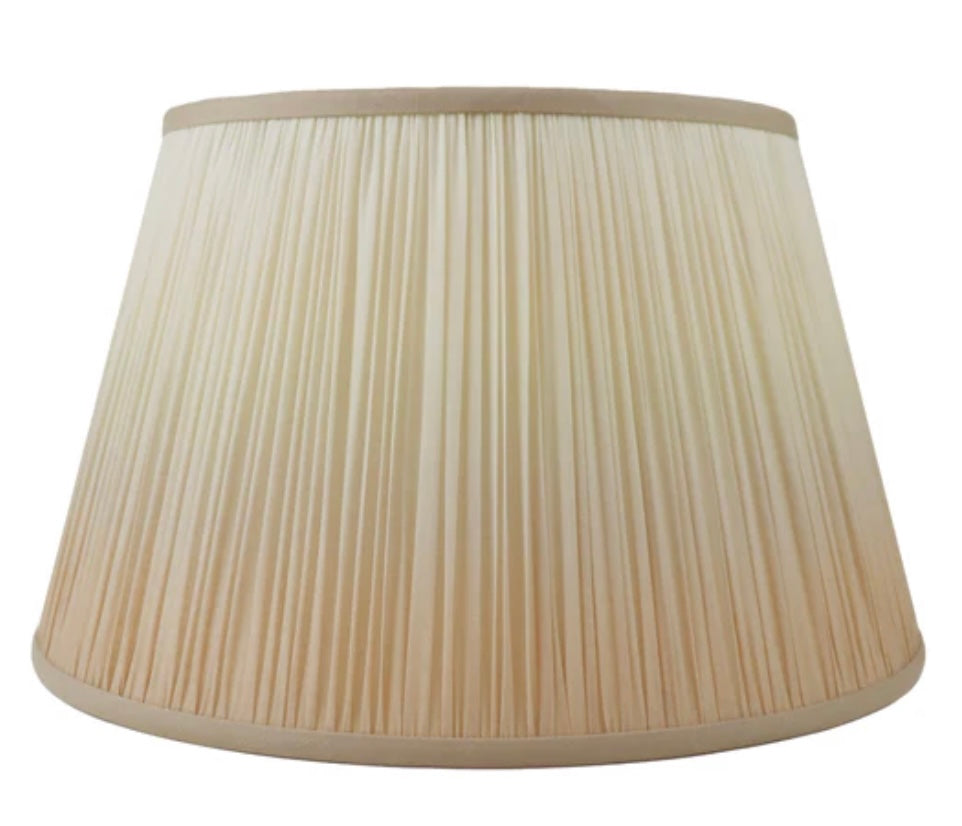 OMBRE SHIRRED SHADE - BISCUIT – The Happy Lamp Company